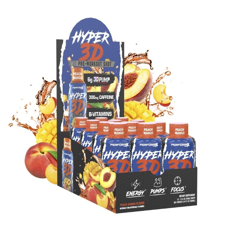 Hyper3D Preworkout Shots 12/Case - Performax Labs — Capitol Nutrition