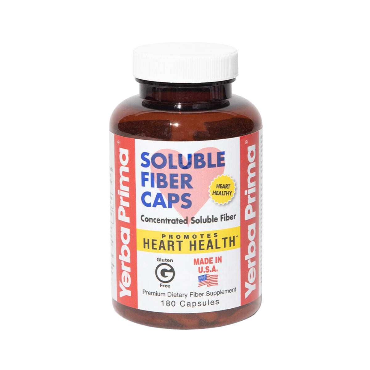 Yerba Prima Soluble Fiber Caps | Heart Health Support Supplement ...