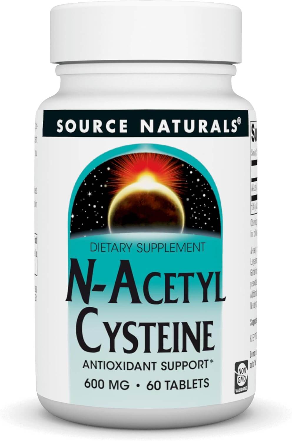 Source Naturals N-Acetyl Cysteine 600mg 60 Tablets — Capitol Nutrition