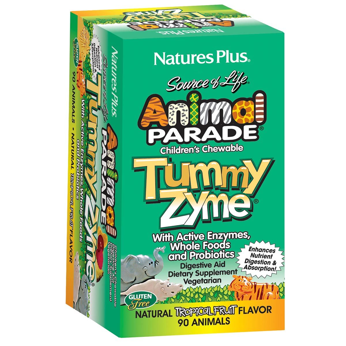 Nature's Plus Animal Parade Tummy Zyme Tropical 90 Chews — Capitol ...