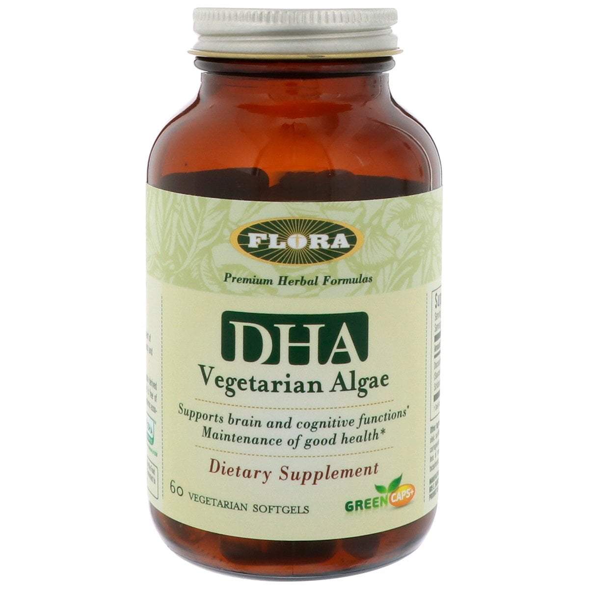 Flora DHA Vegetarian Algae 60 Vege Softgels — Capitol Nutrition