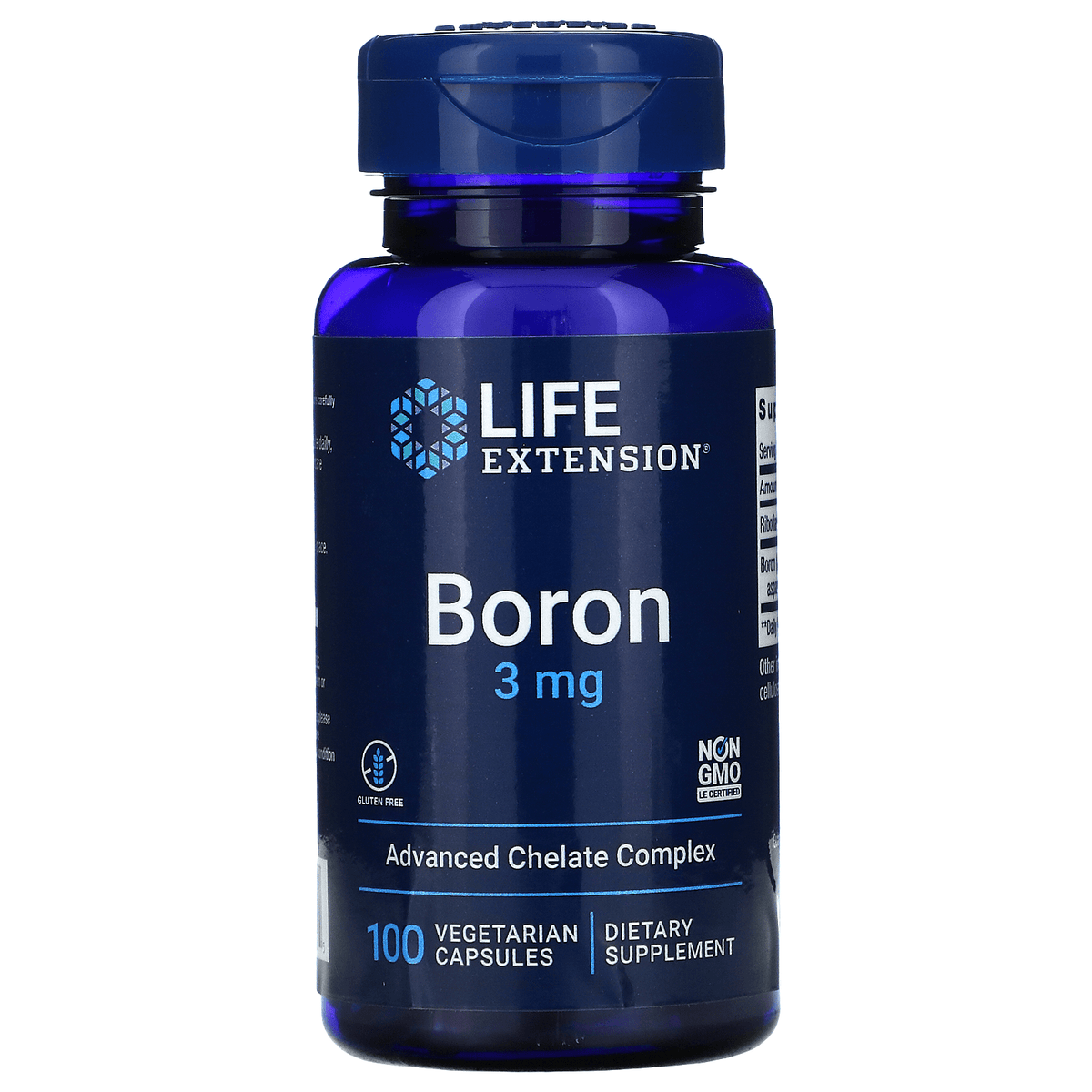 Life Extension Boron 3mg 100 Capsules — Capitol Nutrition