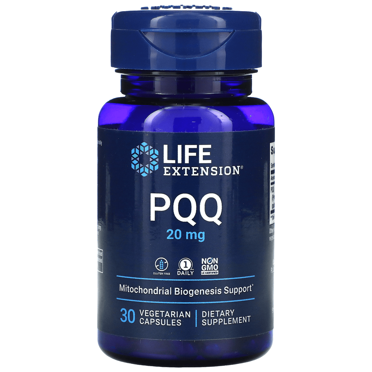 Life Extension PQQ Caps with BioPQQ 20mg 30 Capsules — Capitol Nutrition