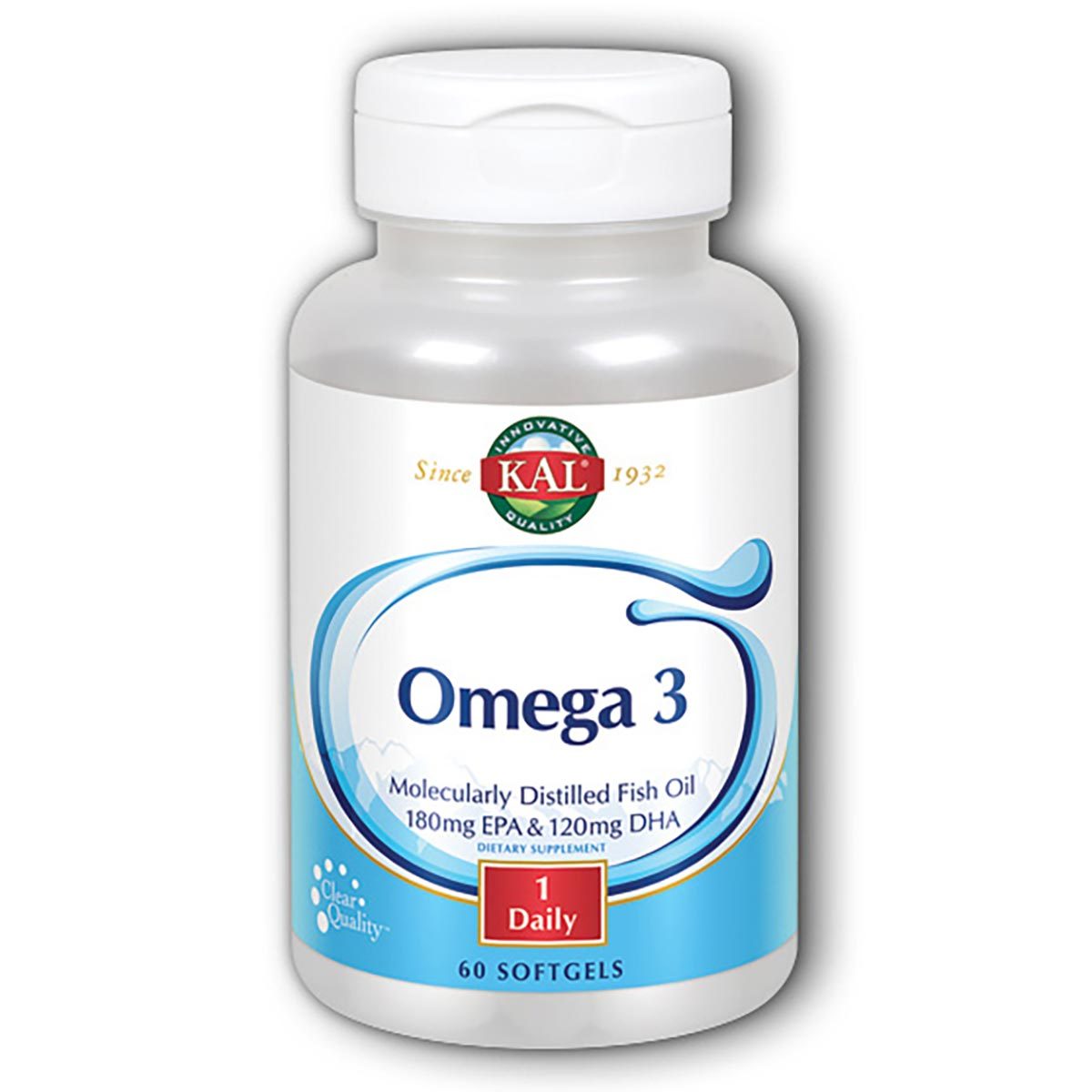 Kal Omega-3 Fish Oil 60 Softgels — Capitol Nutrition