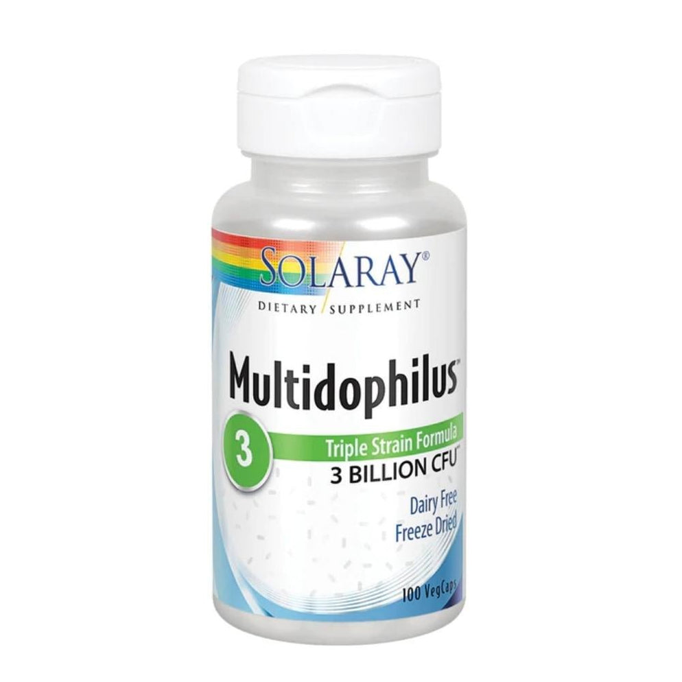 Multidophilus Lactic Flora 3 Billion 100 Caps - Solaray — Capitol Nutrition