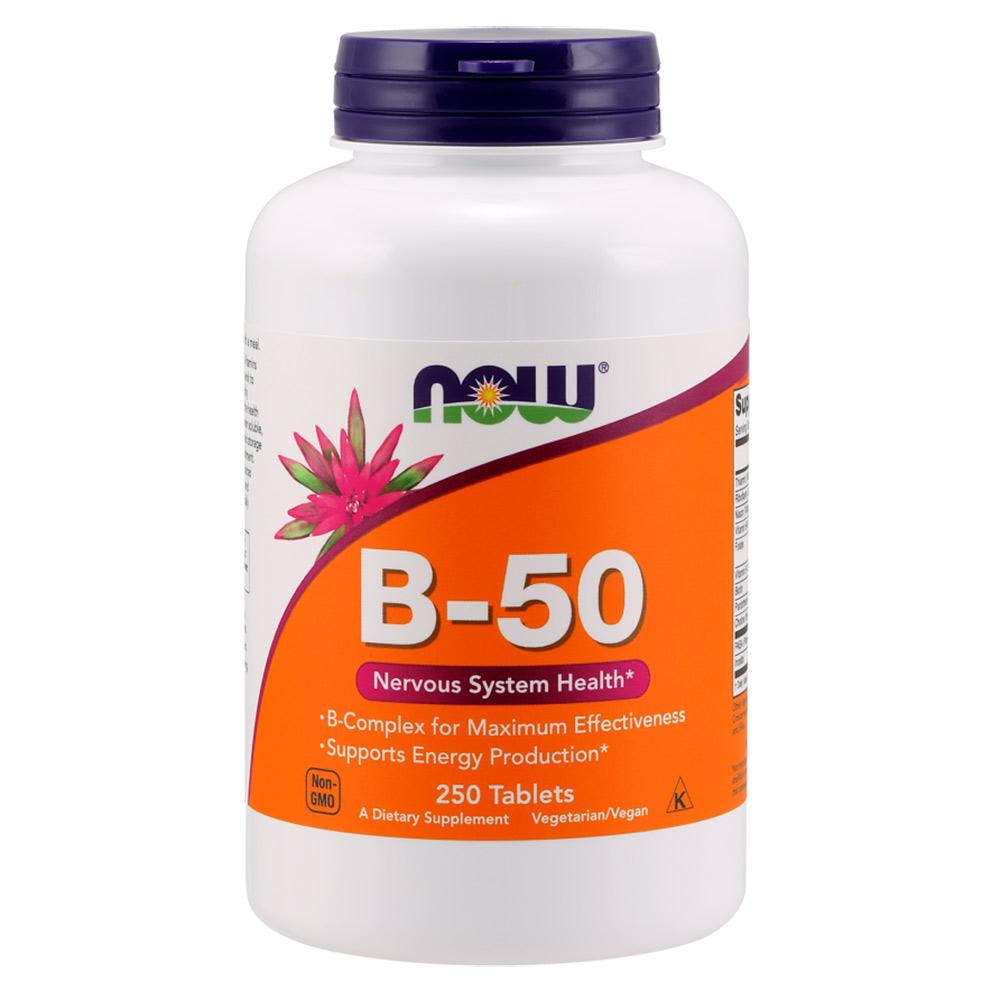 Vitamin B-50 Tablets 250 Tabs - Now Foods — Capitol Nutrition